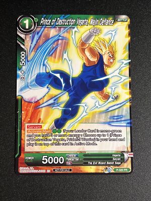 Dragon ball card game super prince of destruction vegeta majin defiance ...