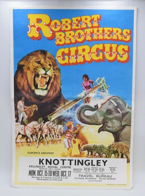 Robert Brothers Circus Poster Original Old Knottingley | eBay