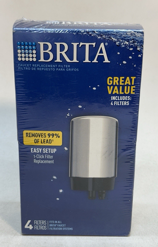 BRITA Water Replacement Filters Faucet Filtration System Chrome FR-200 ...