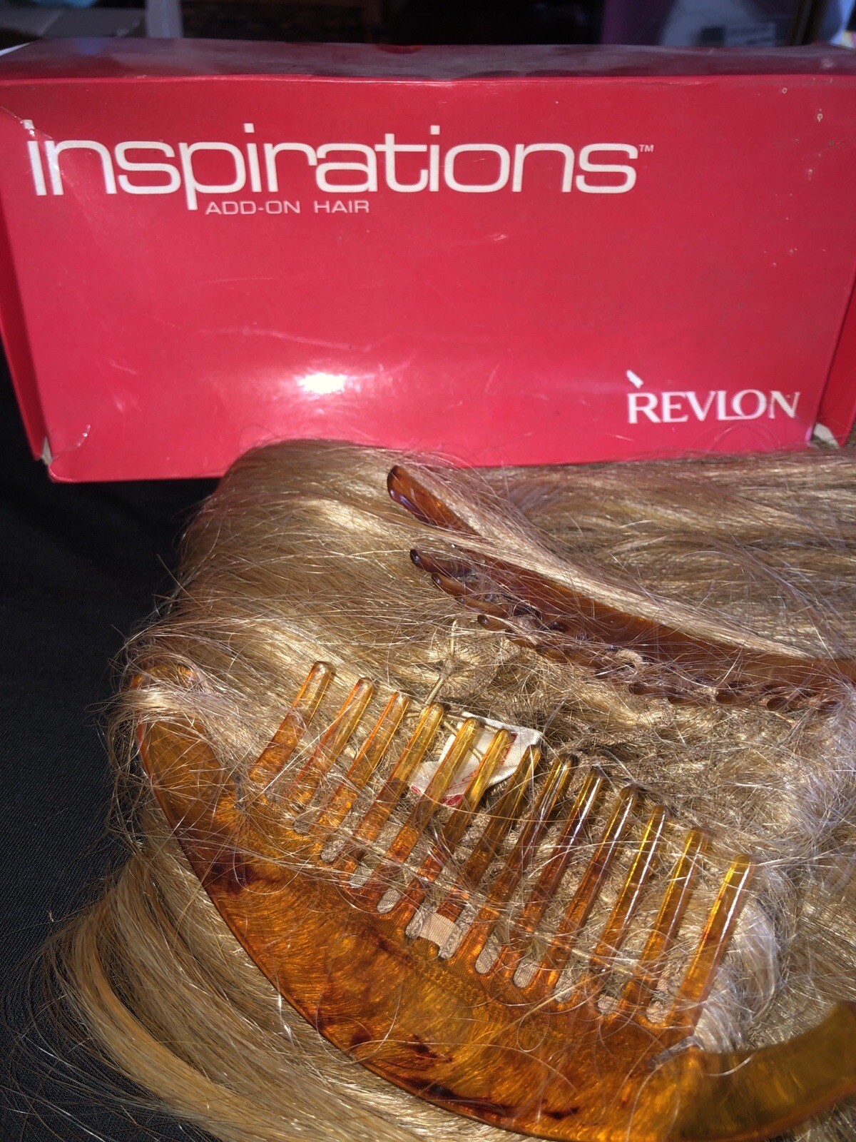 Revlon Strawberry Blonde Hair Shag Comb Extension Ponytail W Box 1R ...