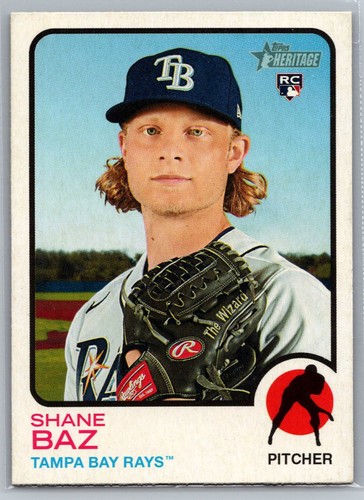 2022 Topps Heritage Baseball #161 Shane Baz RC Tampa Bay Rays | eBay