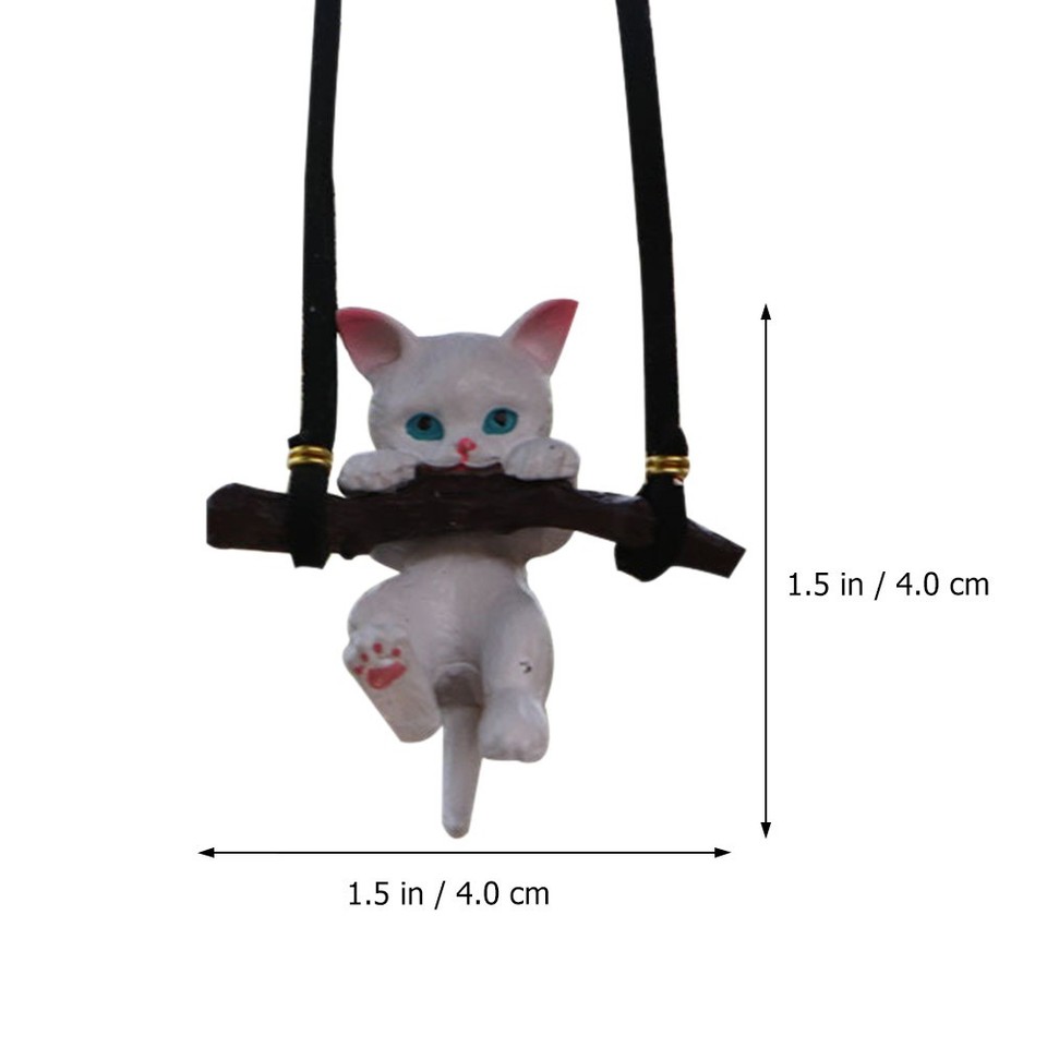 Rear Mirror Cat Pendant Car Rearview Decoration Interior Ornaments ...