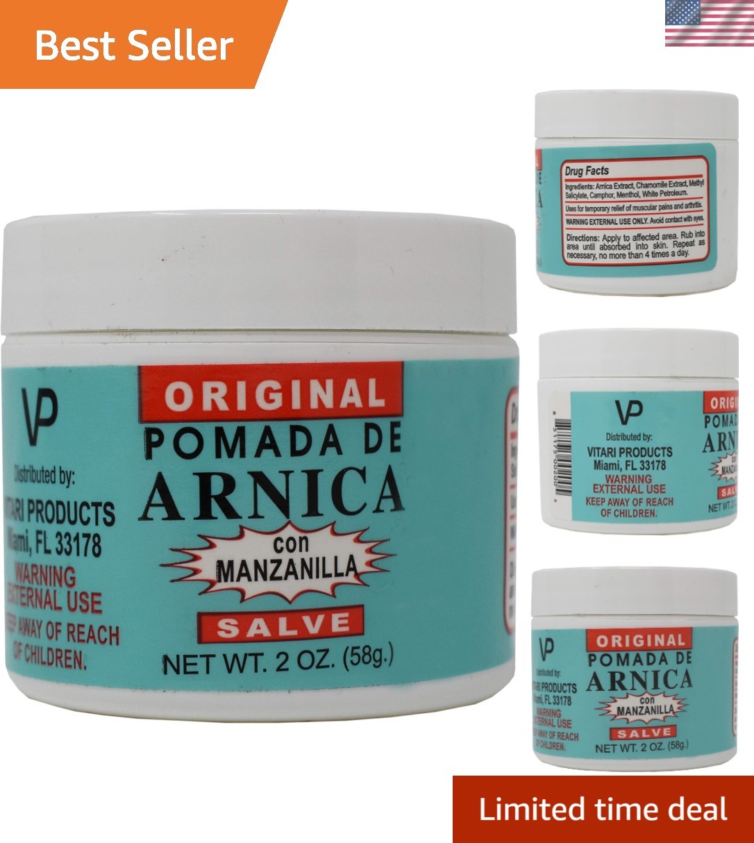 Unscented 2oz Arnica & Chamomile Cream - Soothing Relief for All Skin ...