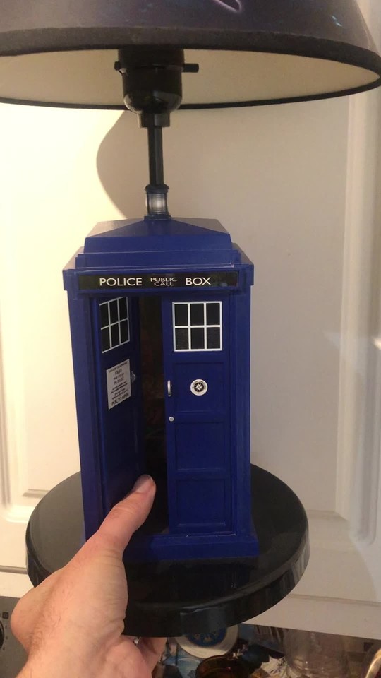 Doctor Who Tardis Desk Lamp, Makes Sounds + Light works. SEE VIDEO | eBay