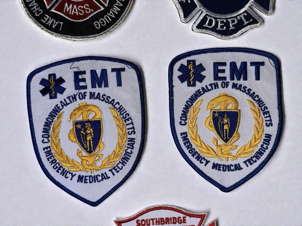Vintage Mass. Fire & EMT Patch Lot – Commonwealth EMT + Fire Dept ...