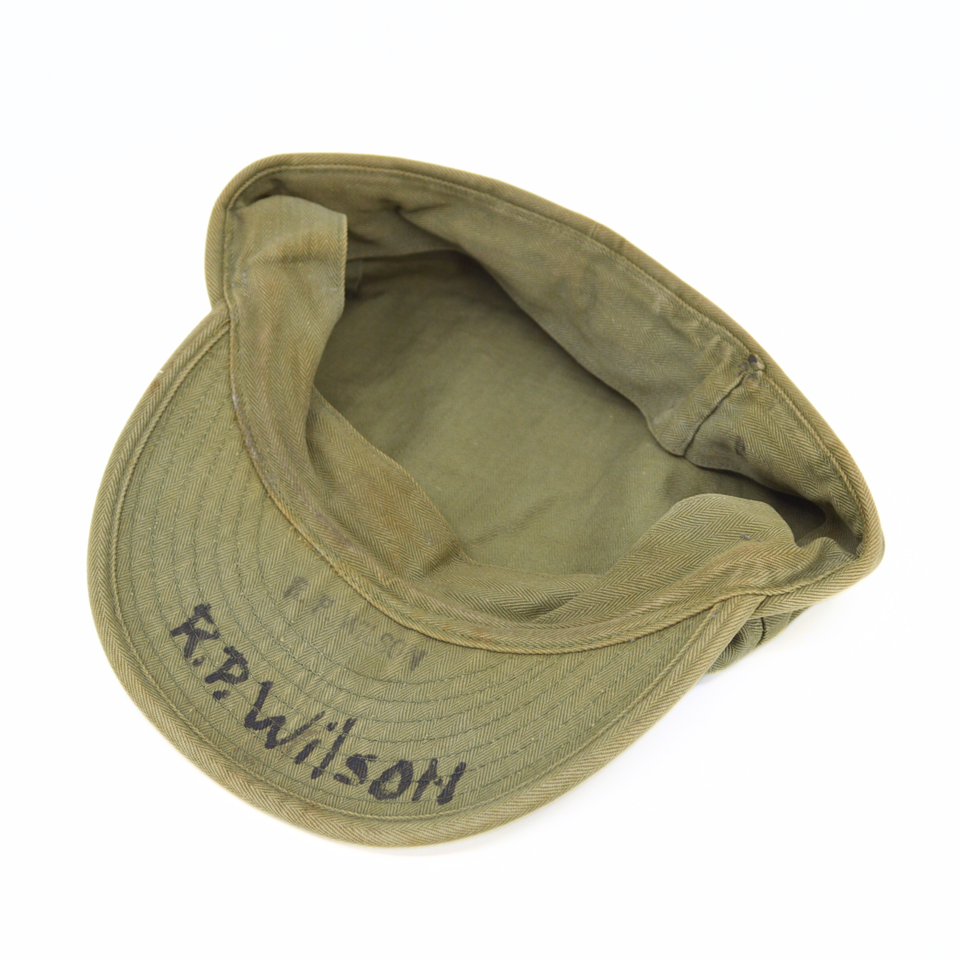 WWII WW2 Korean War USMC Marine Corps P44 Named HBT Utility Cap Hat | eBay