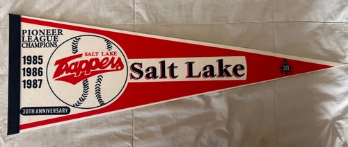 Salt Lake Trappers Banner Pennant Salt Lake Bees Baseball | eBay