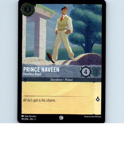 Prince Naveen Foil 191/204 Disney Lorcana Card | eBay