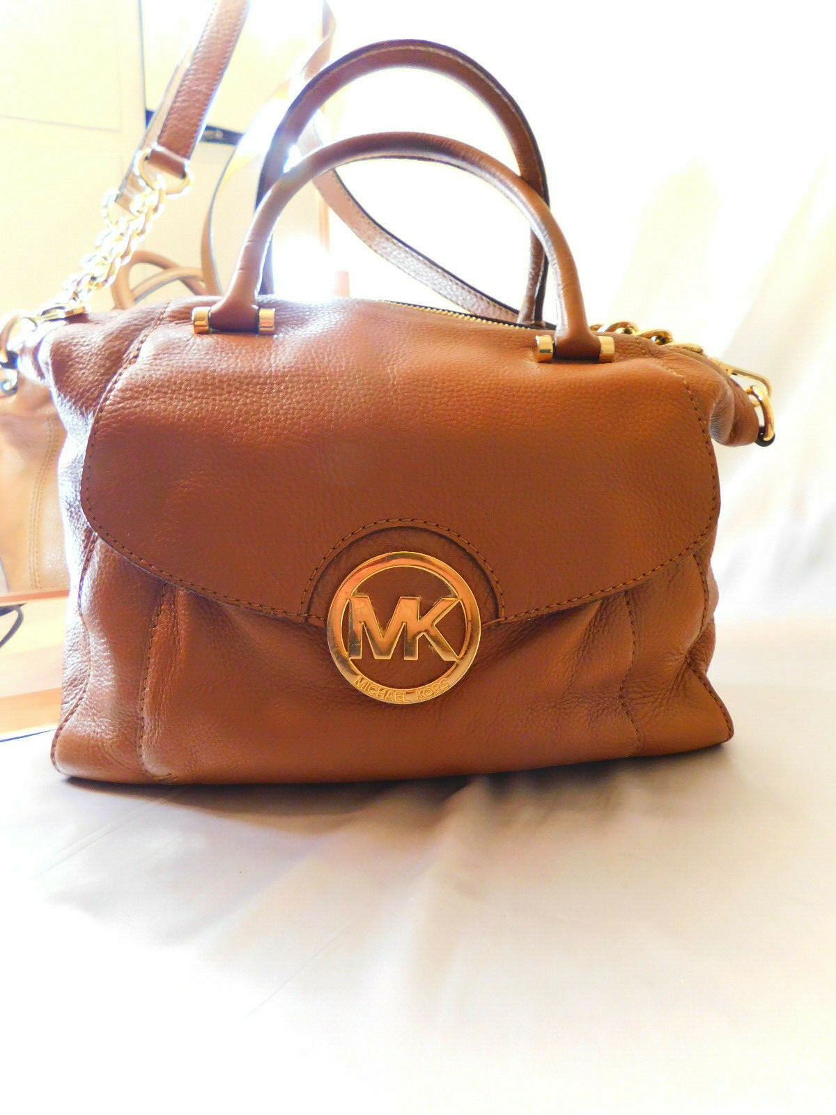 * Coach Handbag Beautiful Carmel Bag Beige Khaki Brow… - Gem