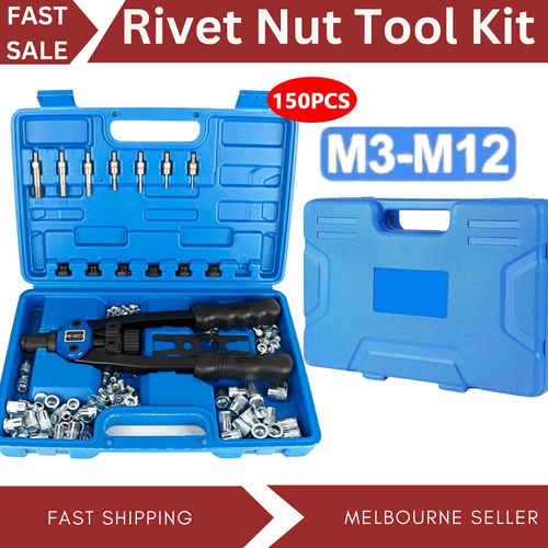 150x Nutsert Mandrels Nut Rivet Tool Kit Rivnut Riveting Riveter Gun ...