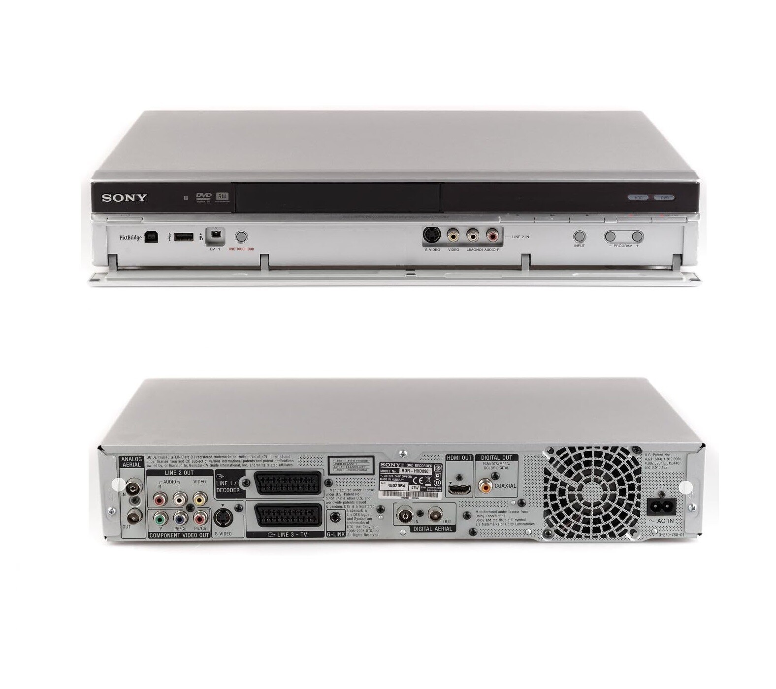 Sony RDR-HXD890 160GB Silver HDD Freeview HDMI PVR DVB DVD Recorder-1Y ...