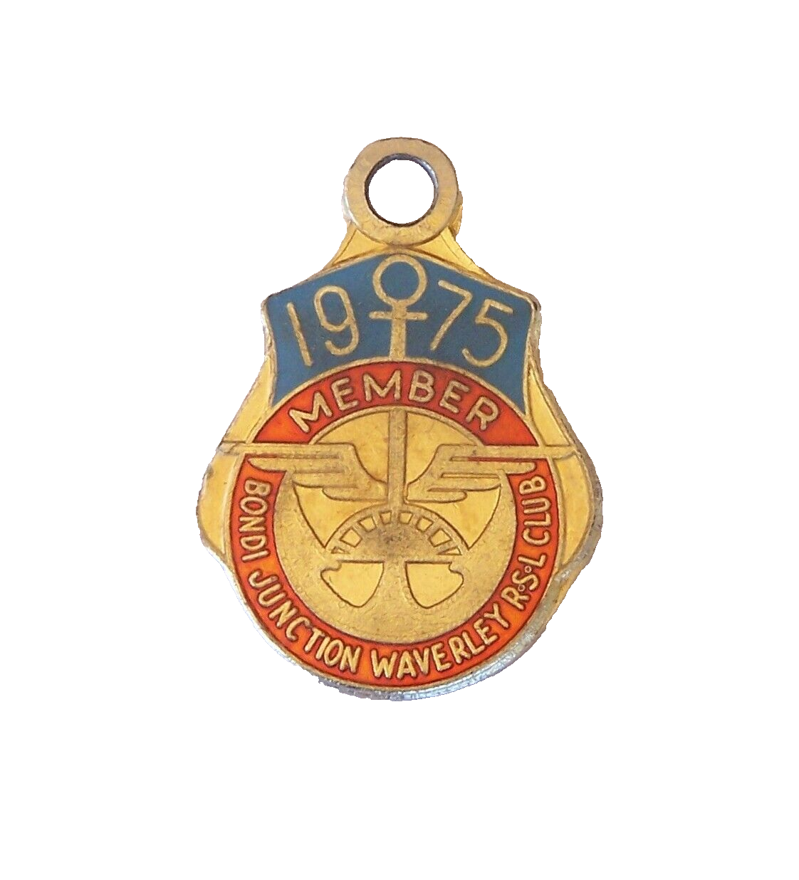 VINTAGE 1975 BONDI JUNCTION WAVERLEY RSL CLUB MEDALLION MEMBER BADGE ...