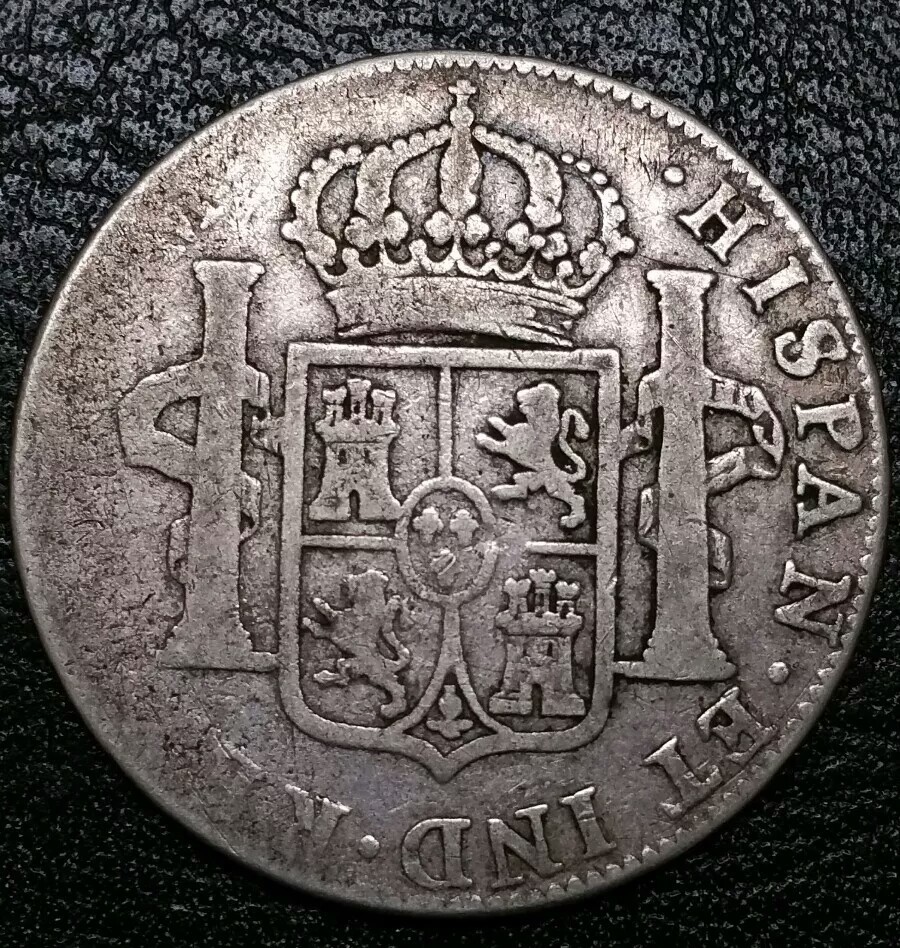 1792 FM Mexico 4 Reale Milled Bust King Charles IIII US Colony Silver ...