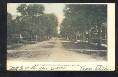BERWICK PENNSYLVANIA PA. FRONT STREET SCENE VINTAGE POSTCARD | eBay