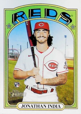 2021 Topps Heritage High Number #541 Jonathan India RC Rookie Card | eBay