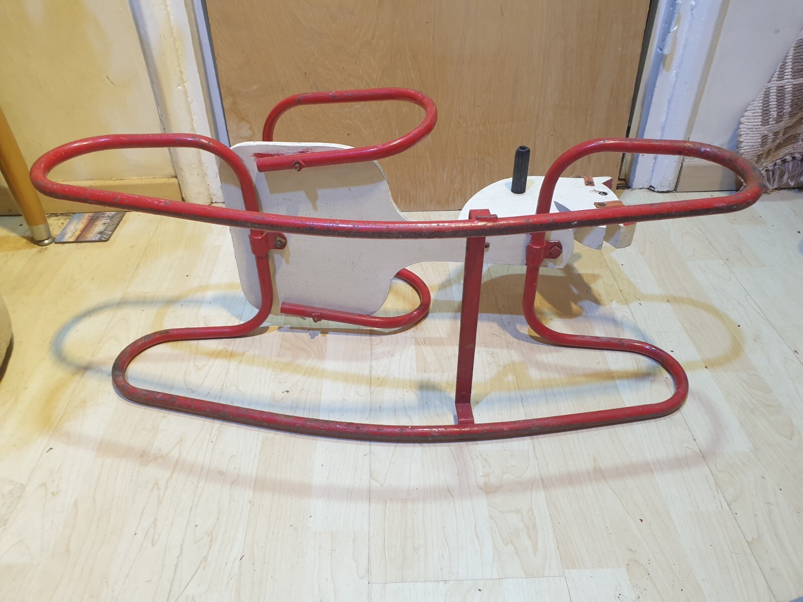 Vintage Mobo Mid Century Childs Toy Rocking Horse Metal Frame Shop Prop ...