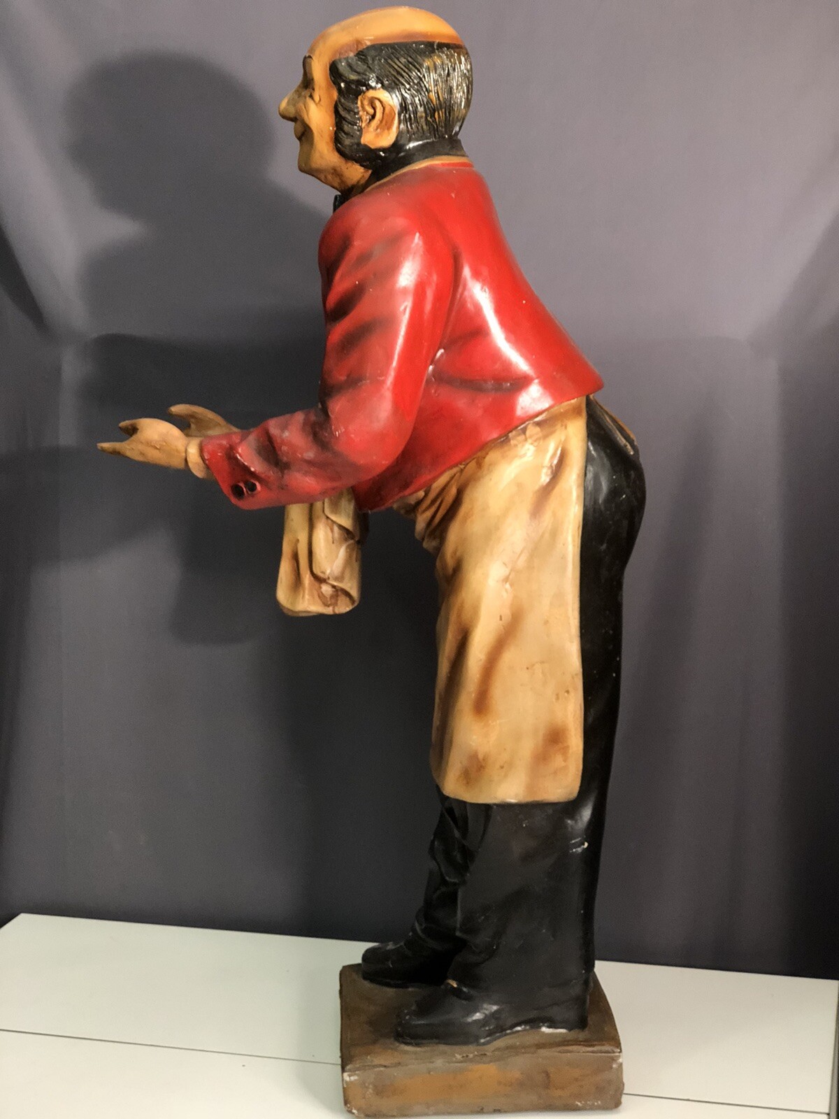 37" Connoisseur Butler Wine Waiter Bottle Holder Statue Decor Prop ...