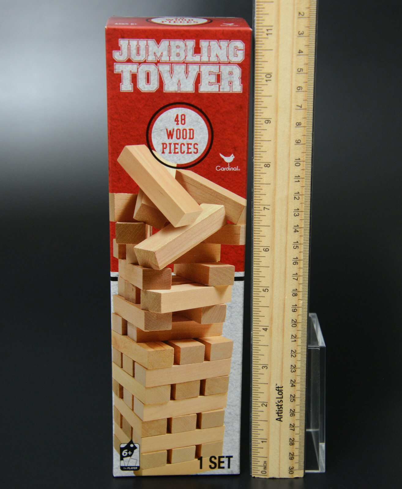 JUMBLING WOOD TOWER CLASSIC PARTY FAMILY FUN GAME 48 WOOD BLOCK PIECES ...