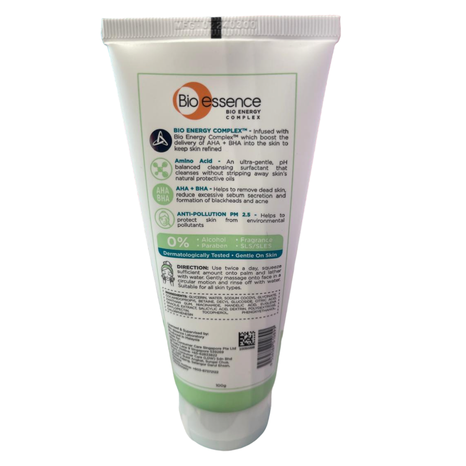 BIO-ESSENCE BIO-CLEANSE AHA BHA AMINO ACID CLEANSER 100G | eBay