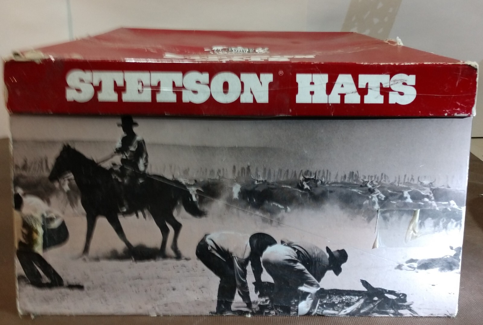 Genuine Authentic Stetson Western Cowboy Hat Box - Bo… - Gem