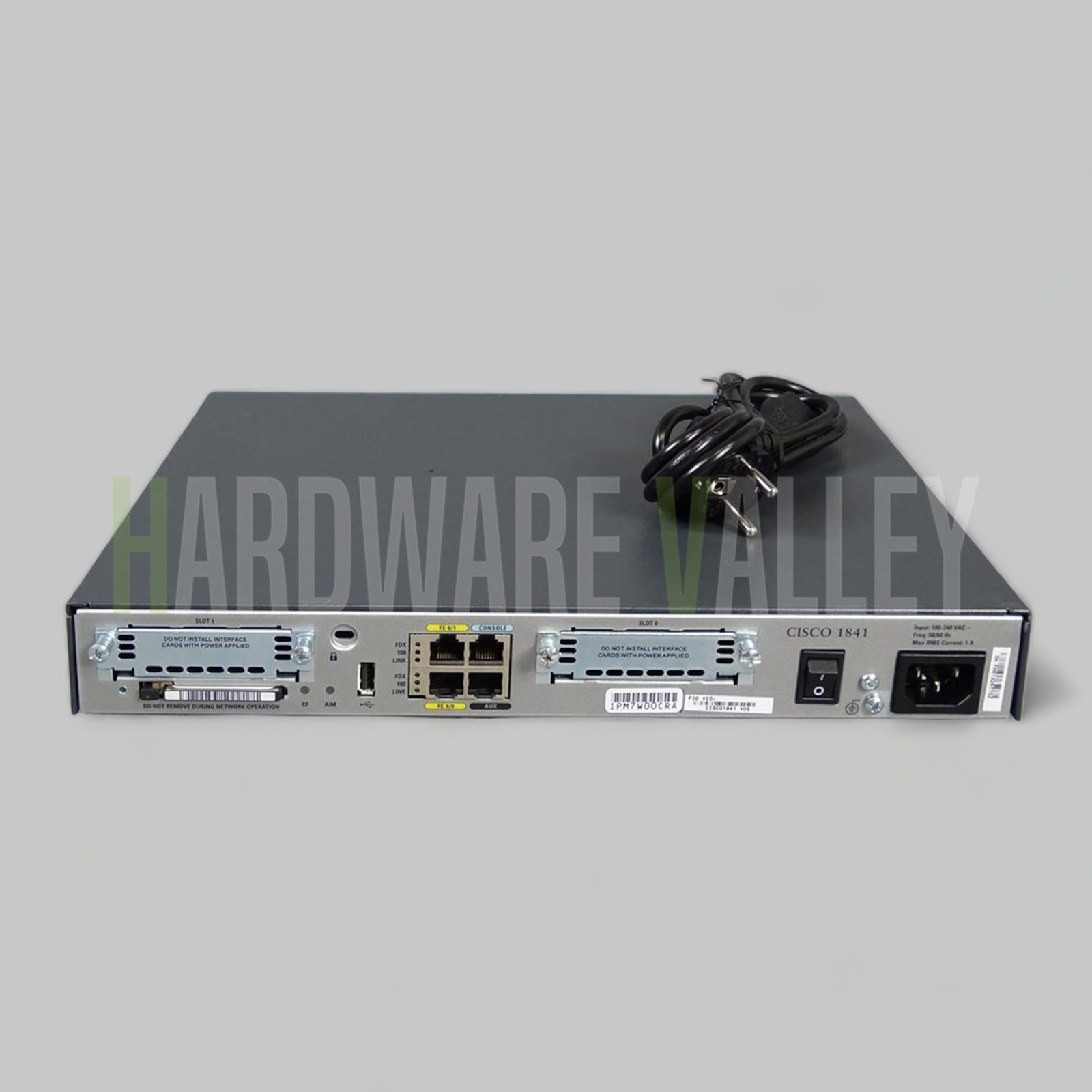 CISCO CISCO1841 Modular Router w/2xFE, 2 WAN slots, 32 FL/128 DR | eBay
