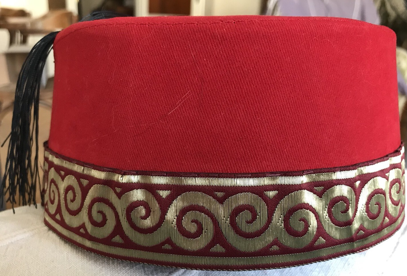 ORIENTAL EMBROIDERED FEZ TURKISH FES HANDMADE CAP OTTOMAN HAT FES ...