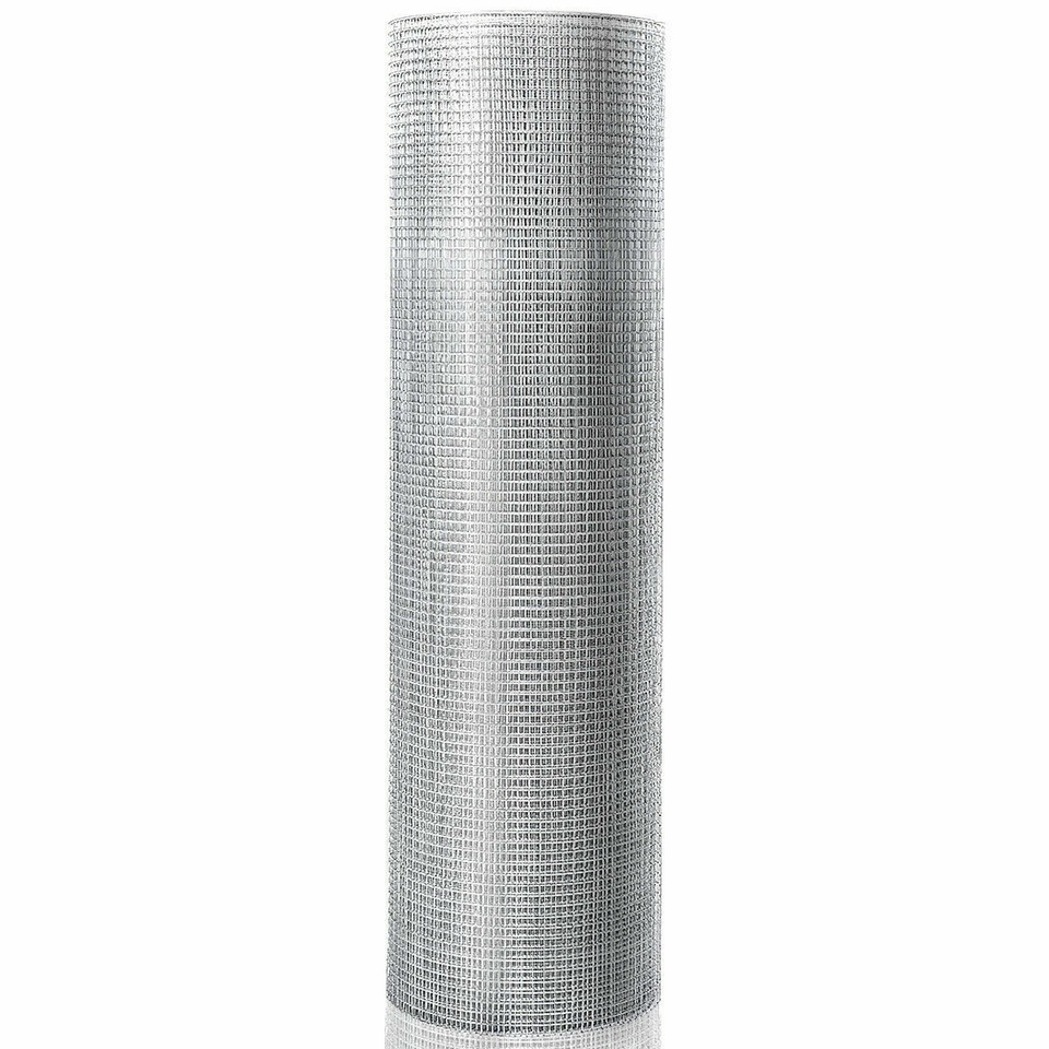 Costway 48" x 50' 1/2inch Wire Fence Mesh Cage Roll 19 Gauge Galvanized ...