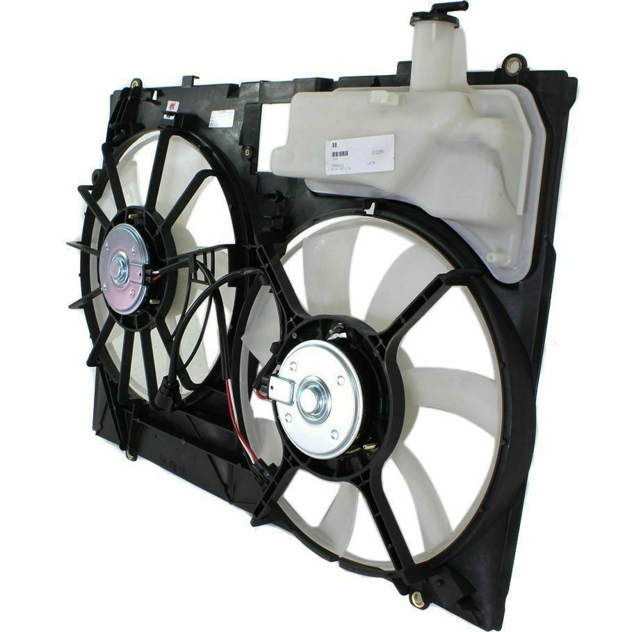 New Radiator Fan Shroud Assembly, 2.4l Dual Fits 06-10 Toyota Sienna ...