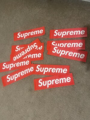 Supreme BOGO Box Logo Sticker 100% Authentic | eBay
