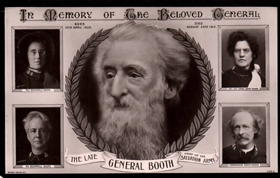 Salvation Army in Memory General Booth UK Vintage 1912 Postcard | eBay
