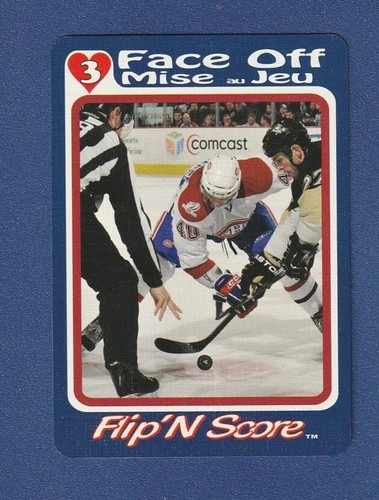 MAXIM LAPIERRE Craig Adams 2009-10 Megoli Game Canadiens Flip N Score ...