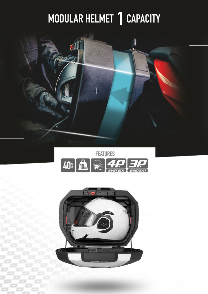 SHAD SH38x Motorcycle Panniers Expandable Carbon Pair Waterproof Hard ...