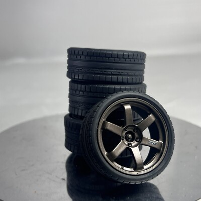 1/18 Meko Toyota Supra 19" RAYS Wheels Volk TE37 Copper Gold for JDM ...