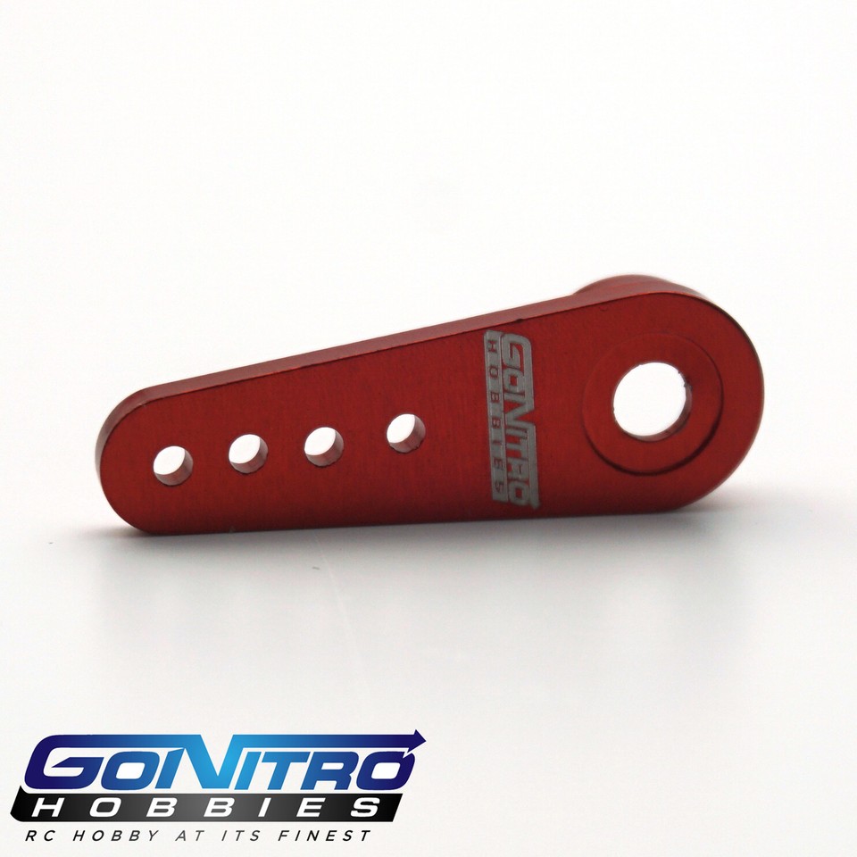 Go Nitro Hobbies 24T Small Aluminum One Way Servo Arm 3 Red Hitec | eBay