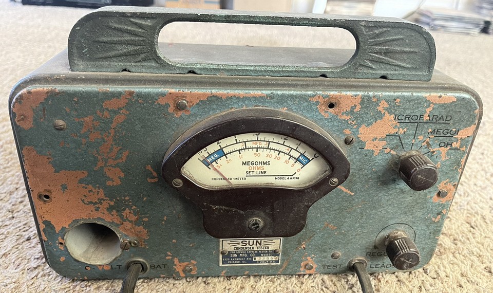 Rare Antique SUN Automobile Condenser Tester Model B2295 | eBay