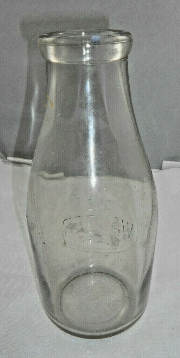 Vtg Wanzer Dairy Chicago ILL Milk Bottle IL QT Illinois One Quart | eBay