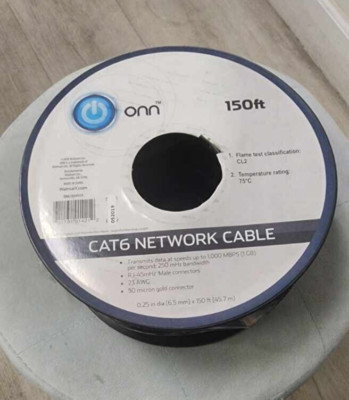 Cat6 Ethernet Cable 150Ft, Heavy Duty Double Jackets Internet Cord ...