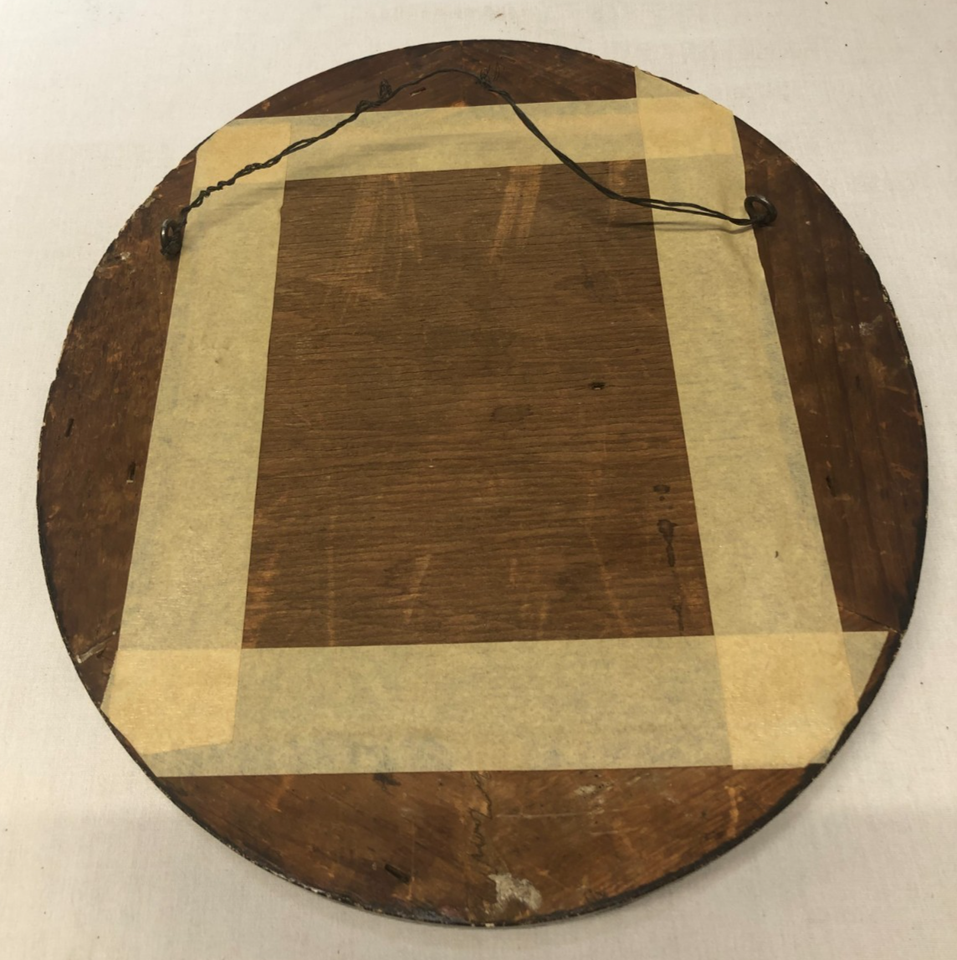 Antique Oval Picture Frame Washington Family Wavy Glass Vtg Gesso Wood ...