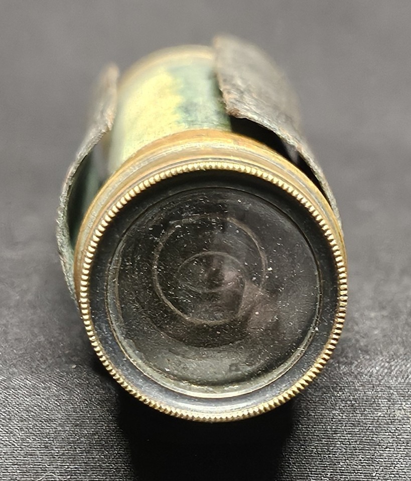 Antique Civil War Era 3 Draw Brass Leather Telescope Spy Glass | eBay
