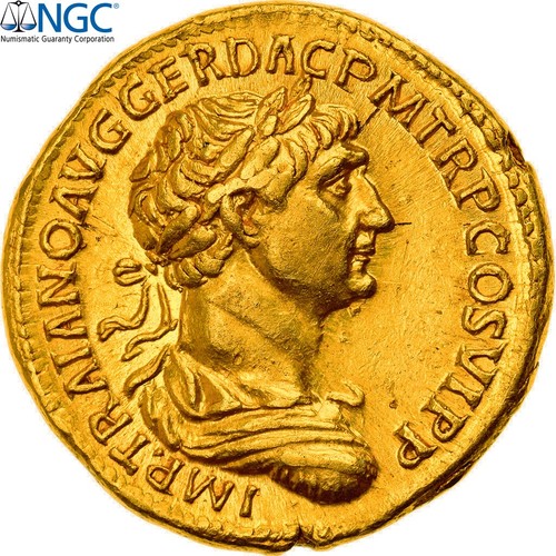 Trajan, Aureus, 113-114, Rome, Gold, NGC, AU 5/5-3/5, RIC:275 | eBay