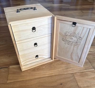 doTerra Young Living Essential Oil Wooden Storage Box Case Holds 75 3 ...