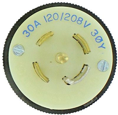 Hubbell HBL2811 L21-30 Male Plug Locking 30A 3-Phase 120/208V AC New | eBay