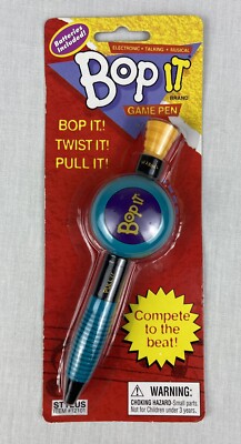 Vintage Bop It Game Pen Electronic Talking Musical 2001 Hasbro #12101 ...