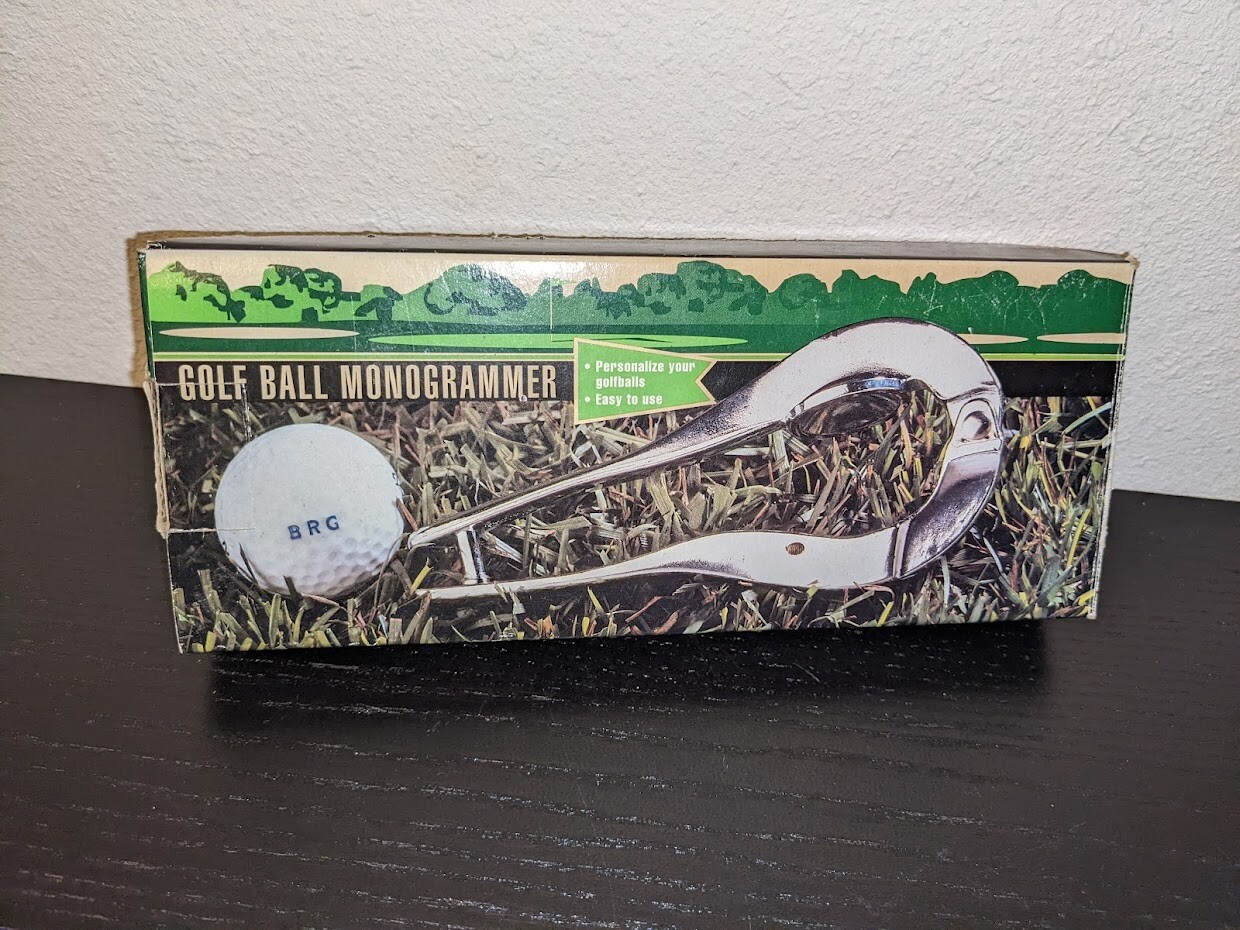 AMC Golf Ball Monogrammer Personalize Golf Balls Up to 3 Initials | eBay