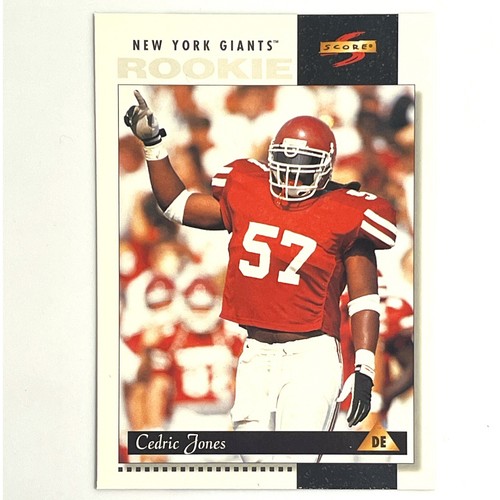 Cedric Jones Rookie 1996 Score Card #223 New York Giants NFL Football ...