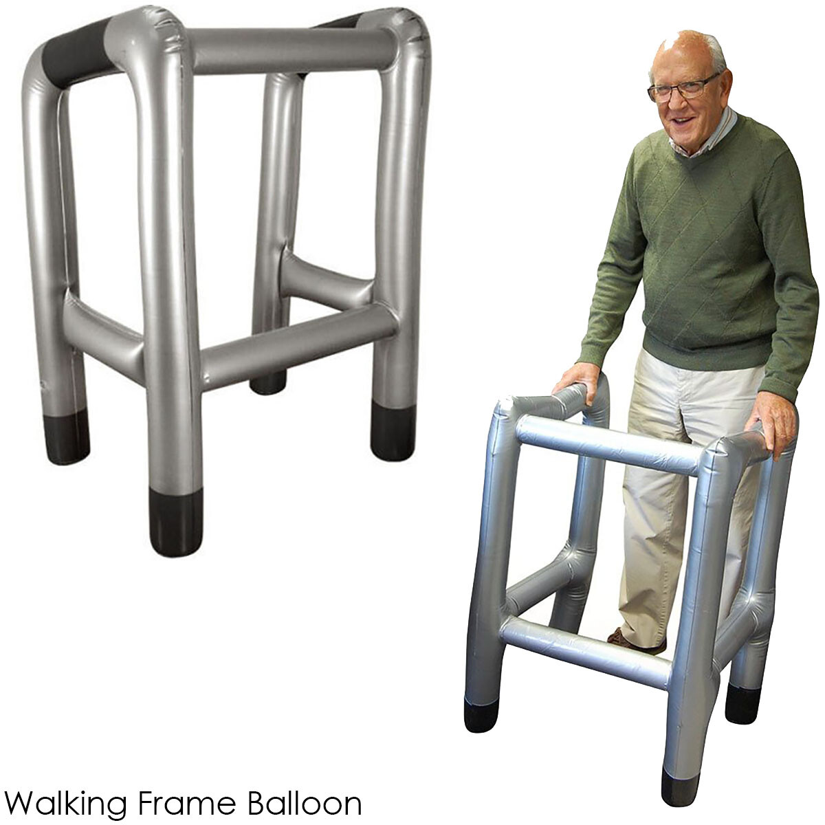 VDL Inflatable Blow Up Zimmer Frame And Or Walking Stick Novelty ...