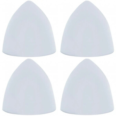 3" Diameter x 2-13/16" Tall Chrome Steel Rim Bullet Hub Center 4 Caps ...