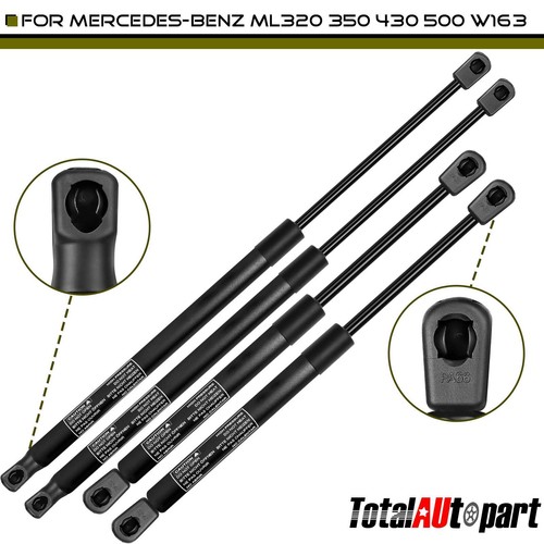 4x Lift Supports for Mercedes Benz W163 ML320 ML350 ML430 55 AMG Hood ...