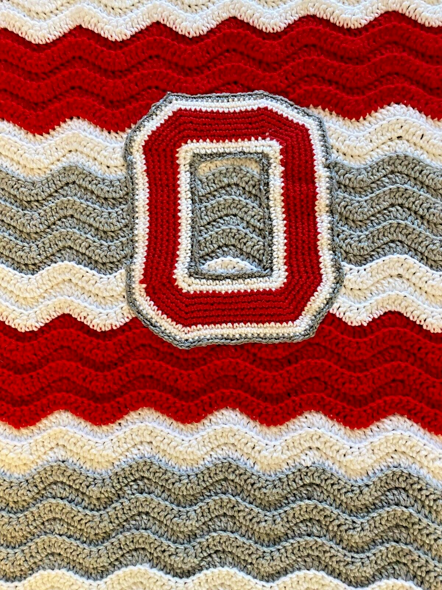 Crochet Pattern For Ohio State Afghan