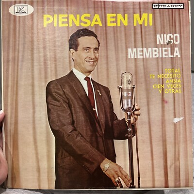 Nico Membiela Piensa En Mi LP Vinyl Récord on Kubaney MT 184 | eBay